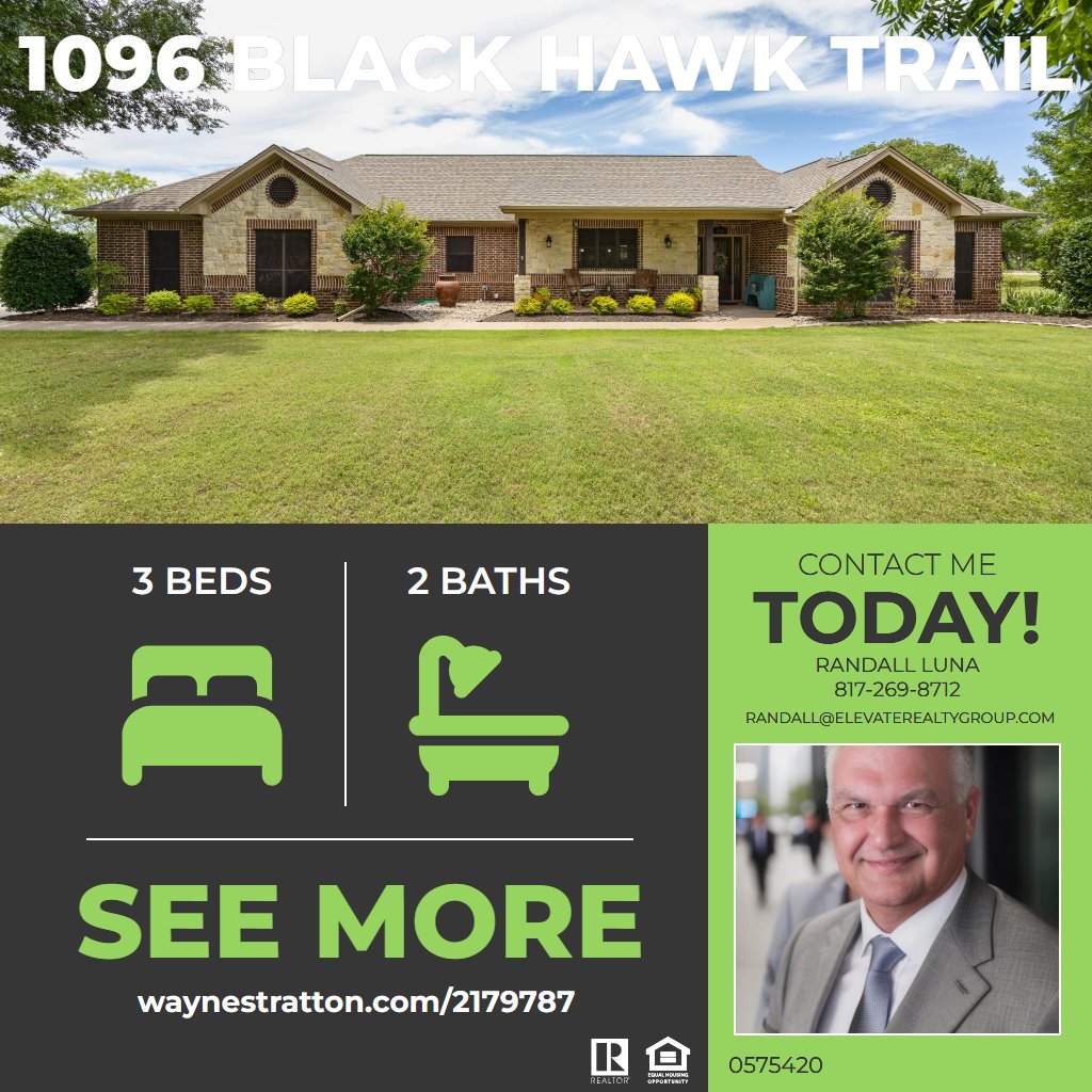 1096 Black Hawk Trail, Nemo, TX 76070
